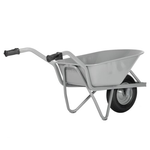 13725 Very strong construction wheelbarrow with pneumatic tyre ...