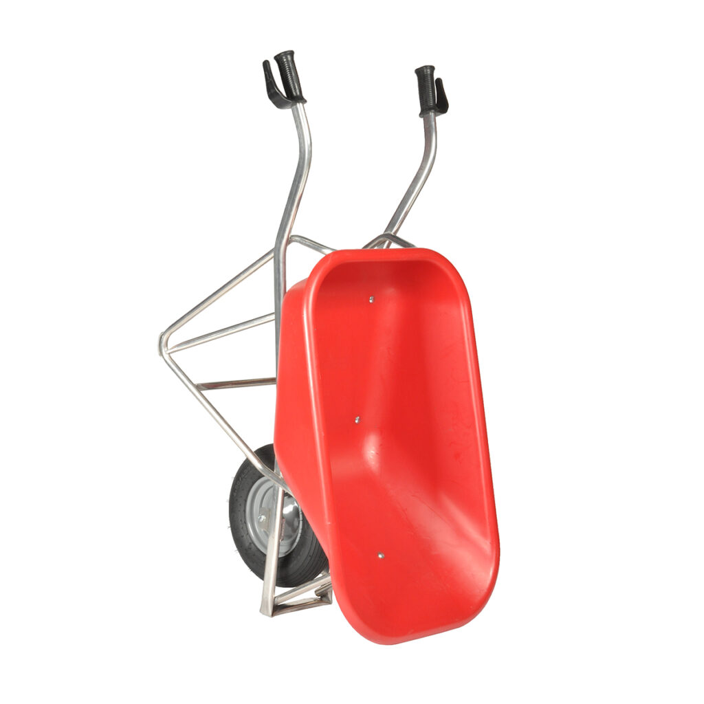 16597 Profi-Max Wheelbarrow aluminum hdpe bin red - MATADOR