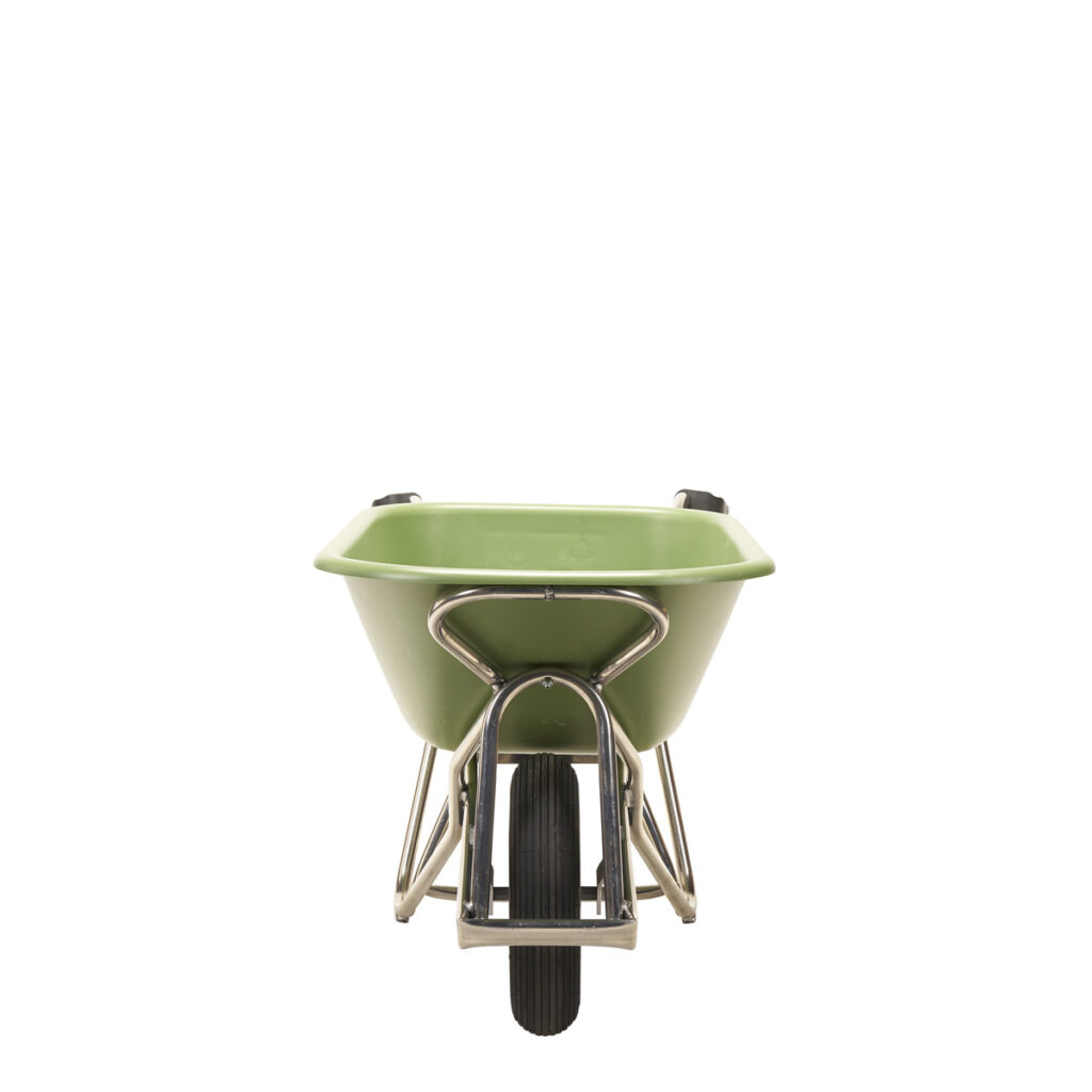 18446 Profi-Max Wheelbarrow aluminum hdpe bin green - MATADOR