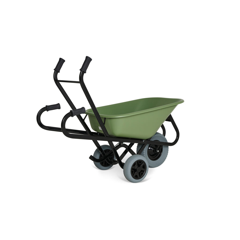 18448 Wheelbarrow 90ltr ergo Toro® CT green bin with wide body wheel ...