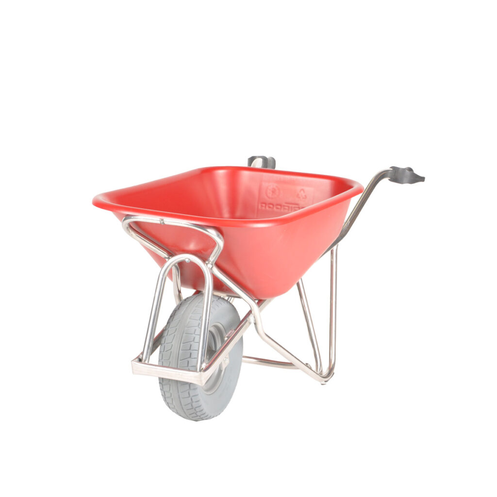 18930 Profi-Max Wheelbarrow aluminum hdpe bin red - MATADOR